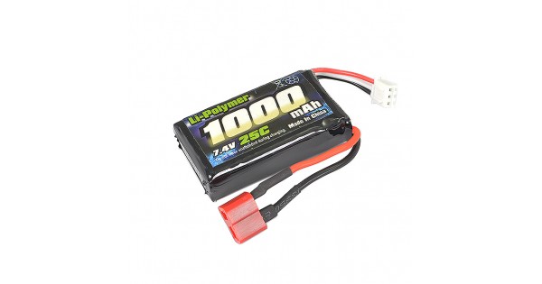 FTX Tracer and BlackZon Slyder LiPo 7.4v 1000mAh 25C Battery with Deans ...