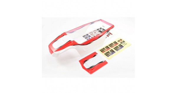FTX Outlaw Brushed Pre-Painted Body Shell with Decals (Red) - FTX8350R