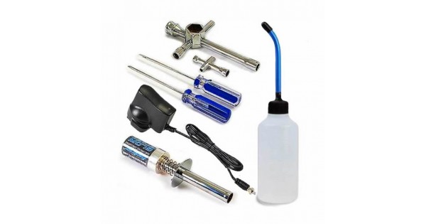 Fastrax Nitro Starter Kit with 3000mah Glow Plug Ignitor and UK Plug ...