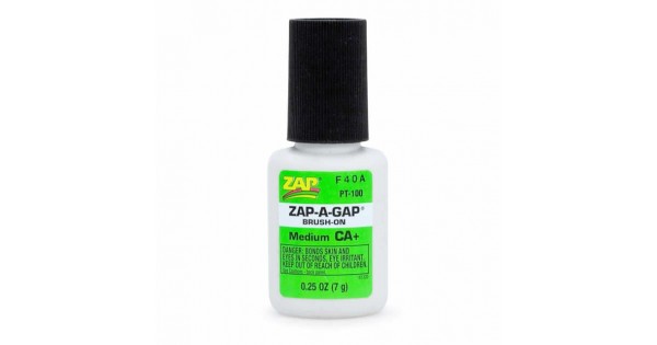 ZAP-A-Gap PT100 CA+ Brush-On 1/4oz Glue (Medium) - 5525638