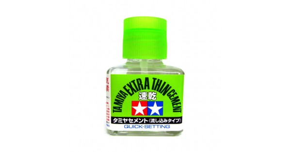 Tamiya Extra Thin Liquid Cement Adhesive Quick Set for Plastic Hobby ...