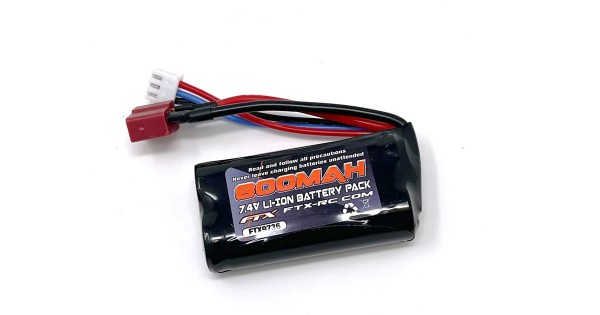 FTX Tracer and BlackZon Slyder Li-ion 7.4v 800mAh Battery with Deans ...