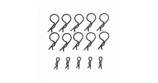 Tamiya Snap Pins Body Clips Small and Large (Pack of 15) - 50197