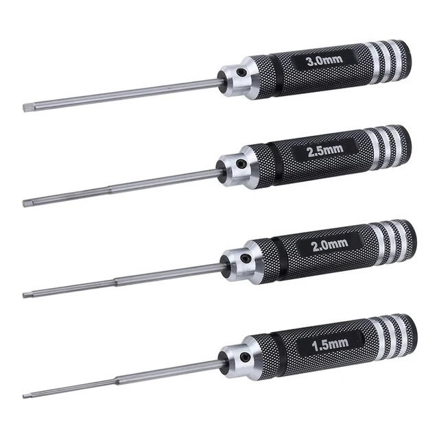 RC Overhaul Metric Size Allen Hex Wrench Driver Set 1.5, 2, 2.5 and 3mm ...